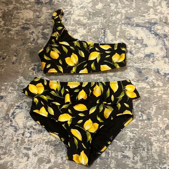GB girls | Swim | Girls Lemon One Armed Bikini | Poshmark